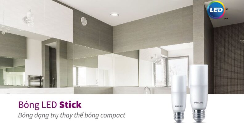 Bóng Led DLStick 6500K E27 220V 11W, 7.5W Philips – Halula